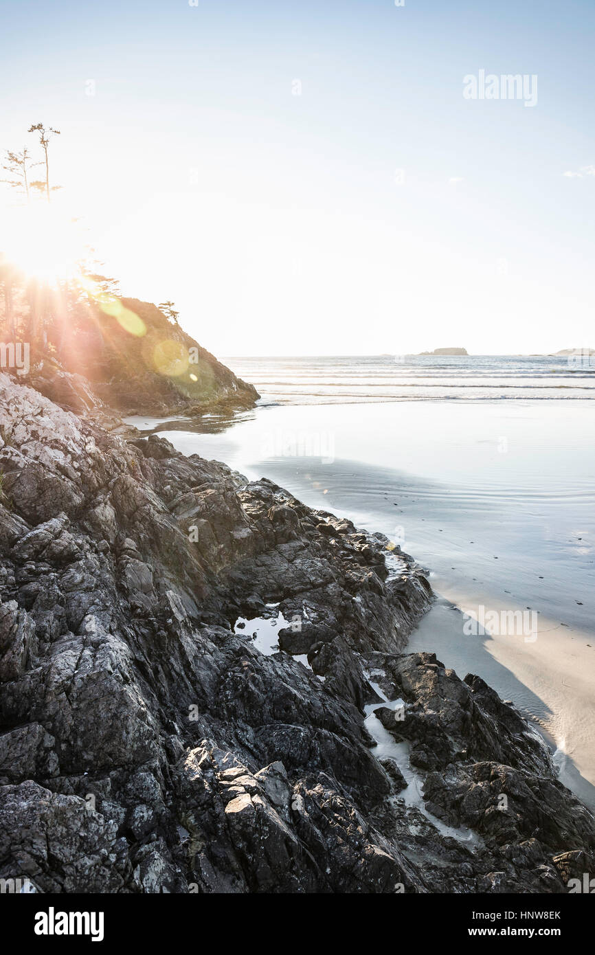 Long Beach at sunrise, Pacific Rim National Park, Vancouver Island ...