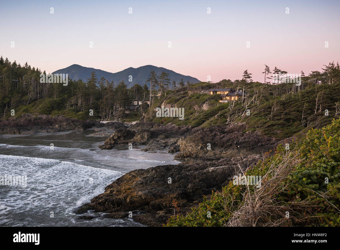 Landscape over Long Beach, Pacific Rim National Park, Vancouver Island ...