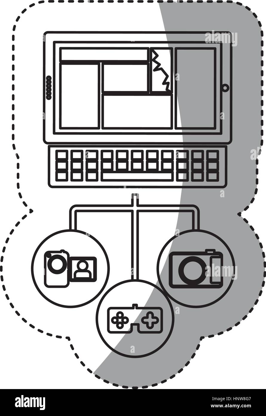 Computer database server icon stock Stock Vector Images - Alamy