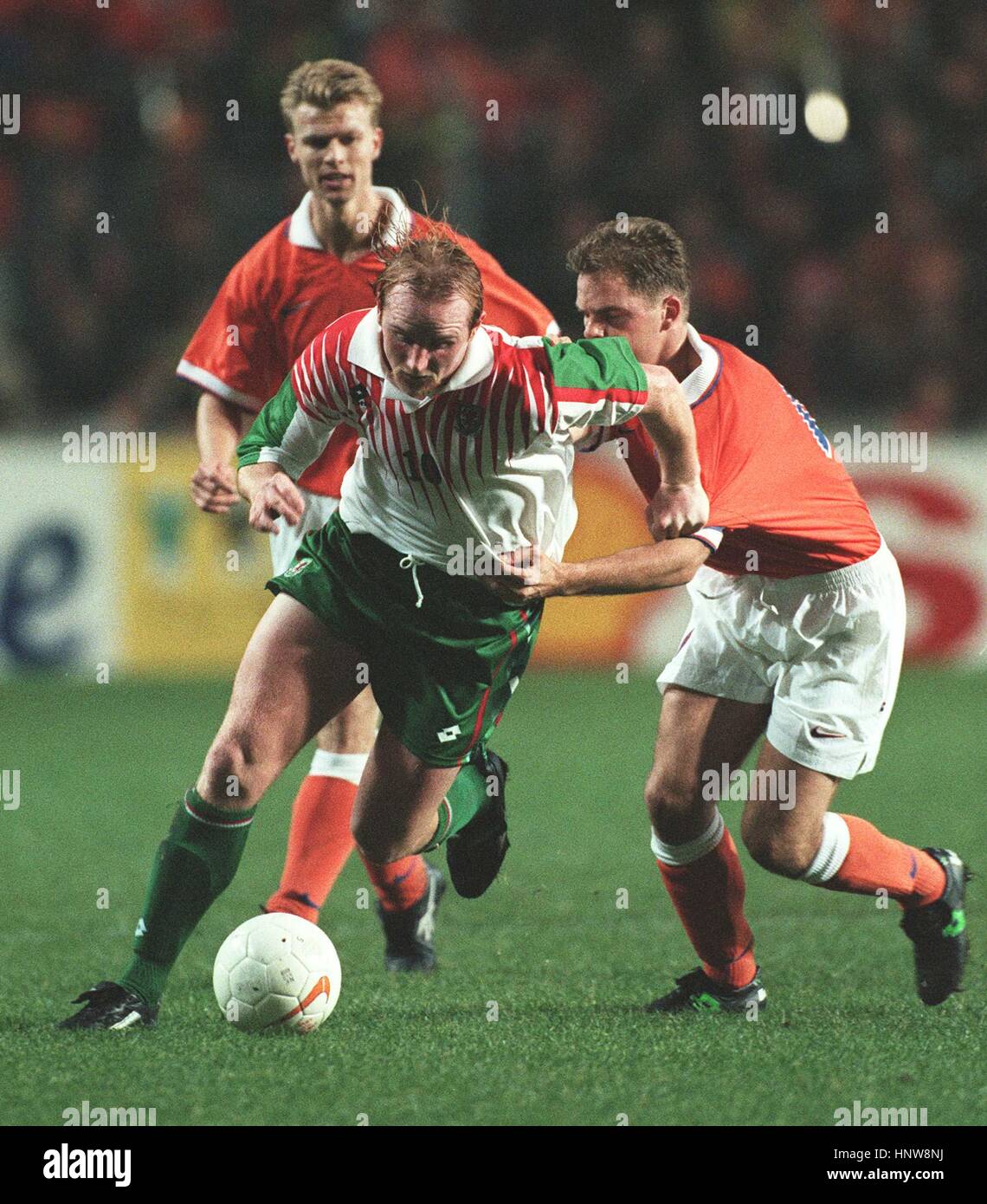 JOHN HARTSON & FRANK DE BOER HOLLAND V WALES 15 November 1996 Stock ...