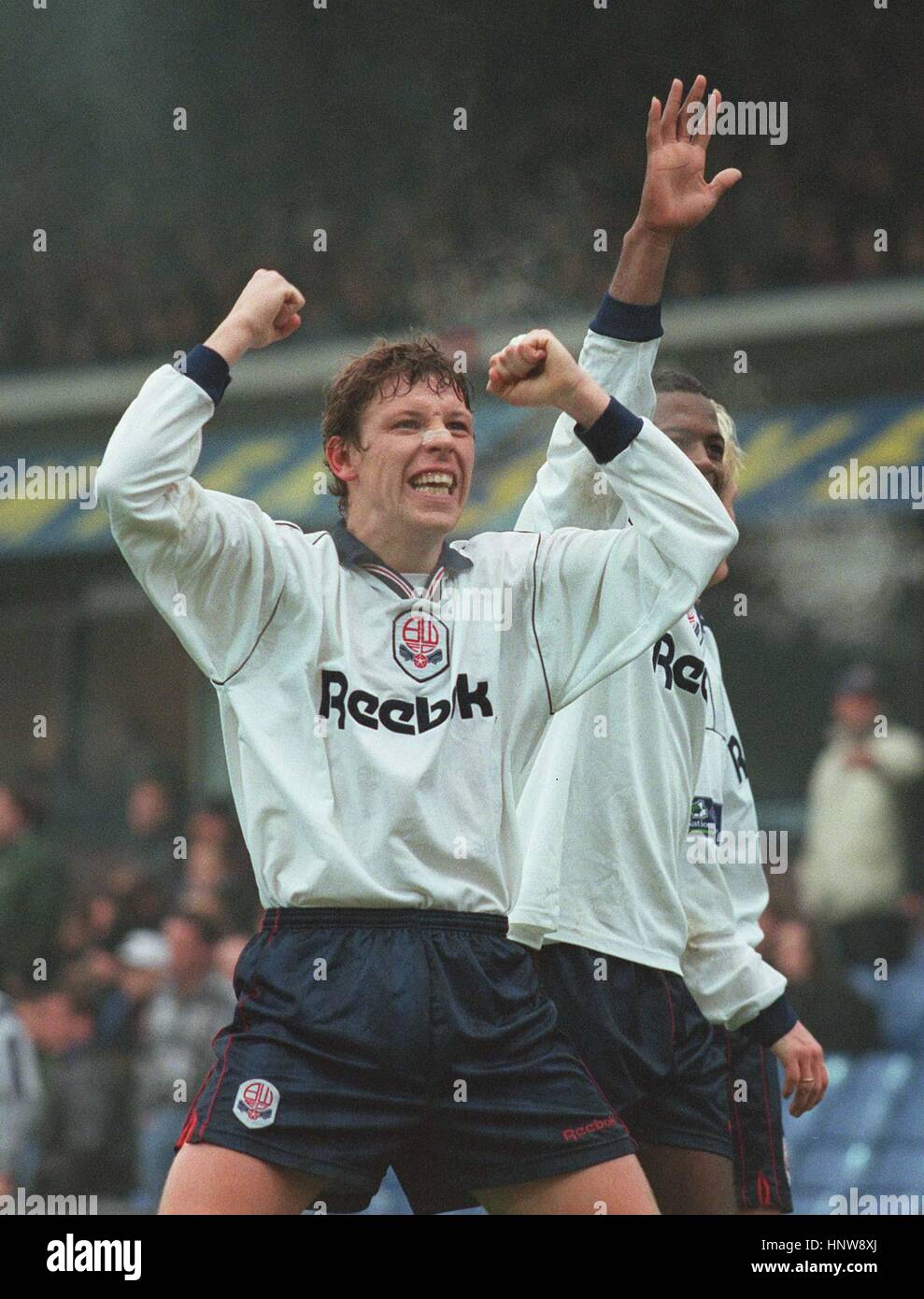 ALAN THOMPSON BOLTON WANDERERS FC 12 December 1996 Stock Photo - Alamy