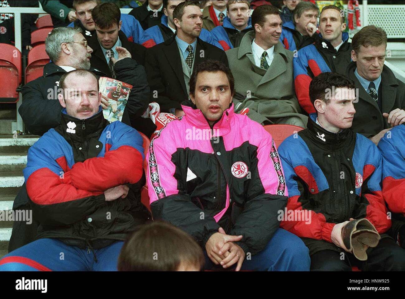 BRANCO MIDDLESBROUGH V EVERTON 02 March 1996 Stock Photo - Alamy