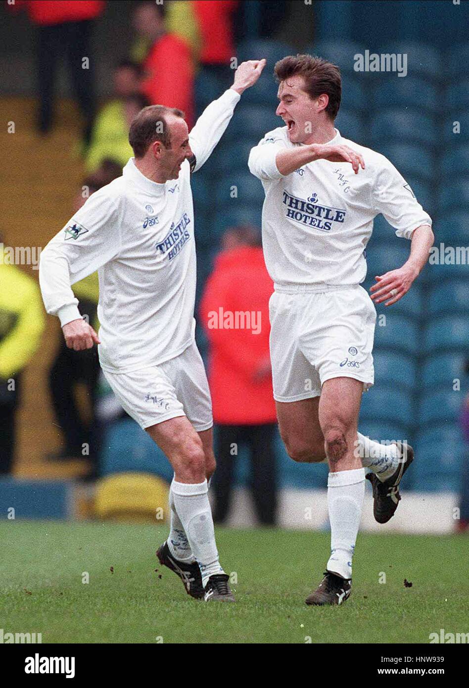 DAVID WETHERALL & MCALLISTER LEEDS UTD V NOTTINGHAM FOREST 08 April ...