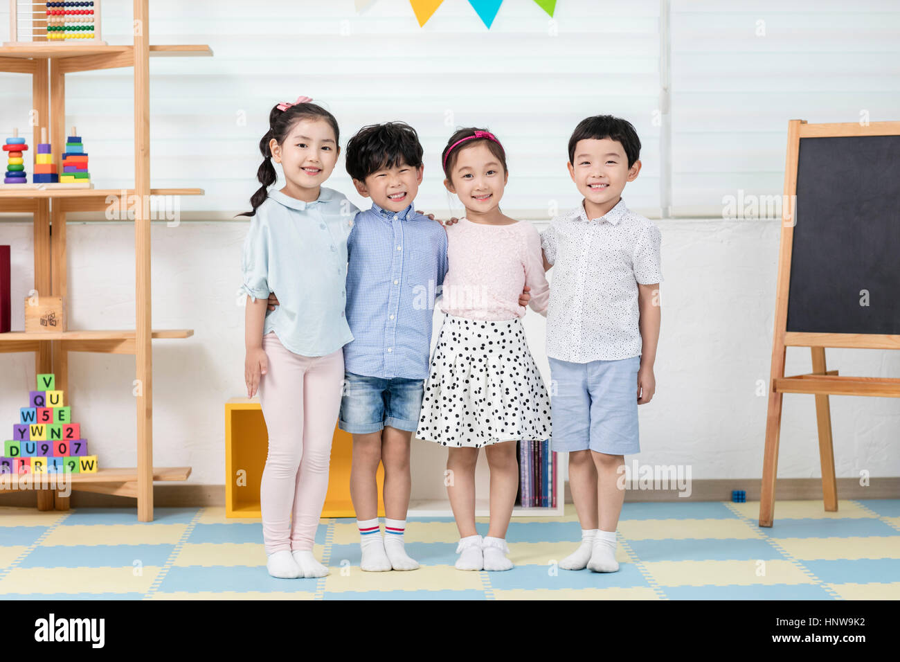 Smiling kindergarten children people hi-res stock photography and ...