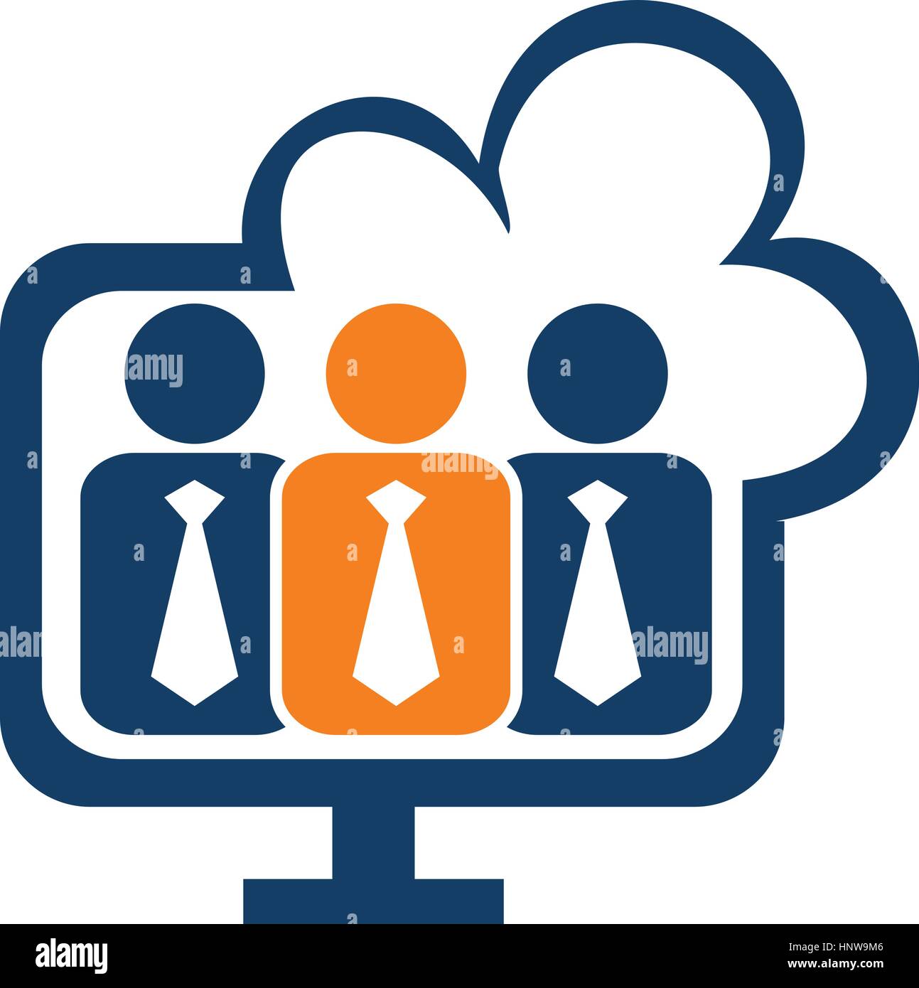 Virtual work and productivity Stock Vector Images - Alamy