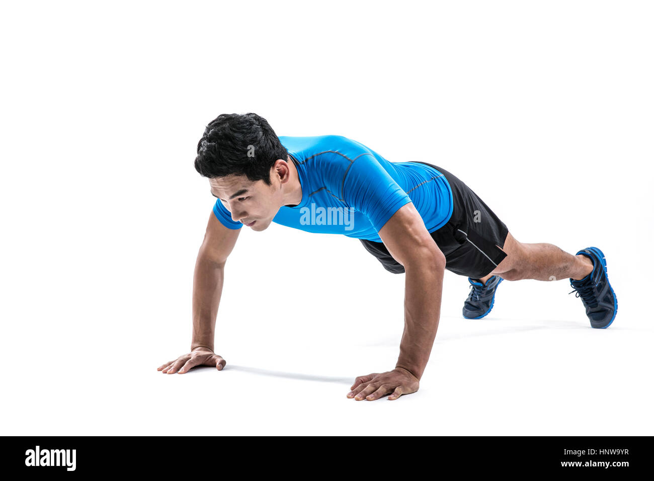 Male athlete studio front hi-res stock photography and images - Alamy