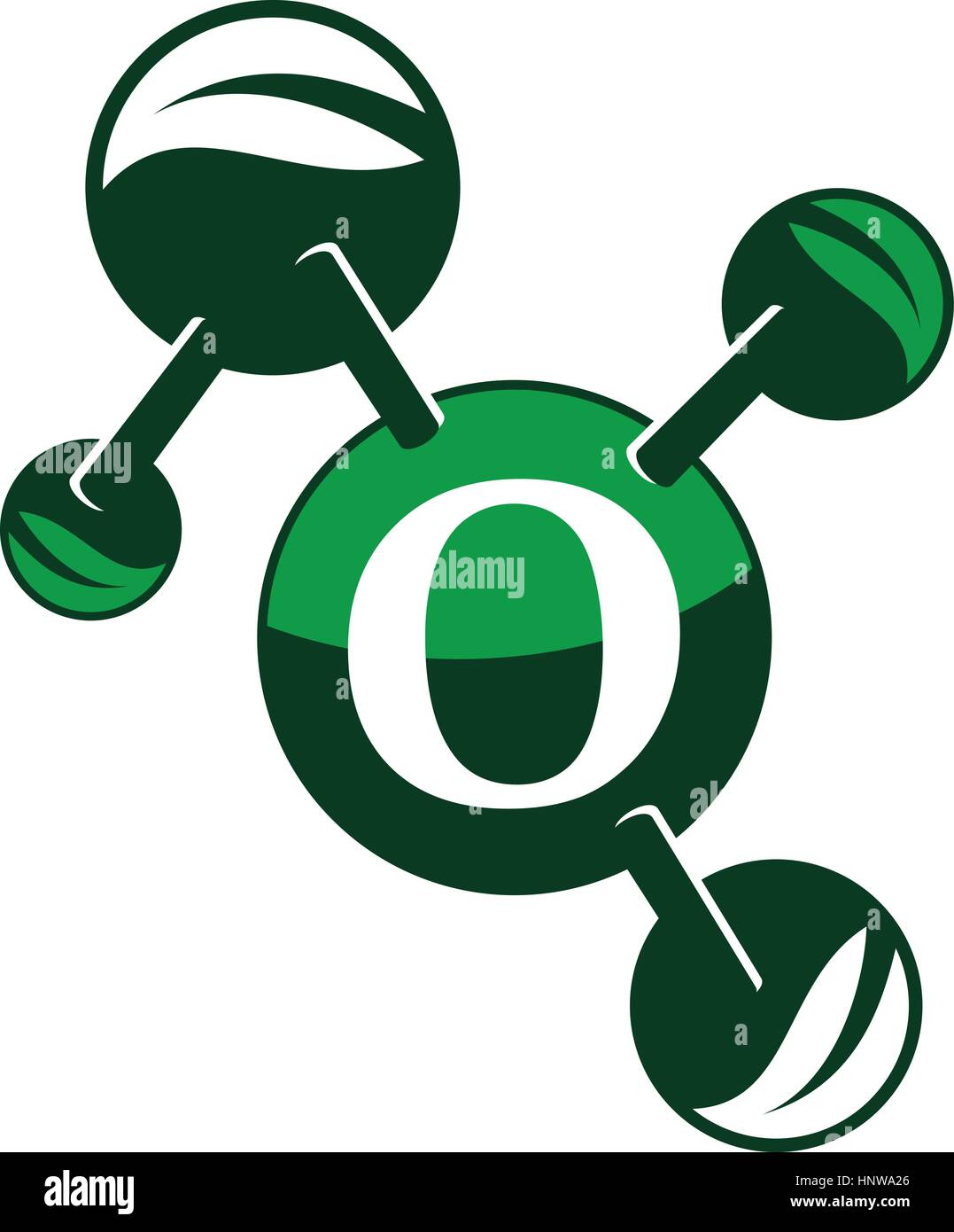 Letter o molecule Stock Vector Images - Alamy