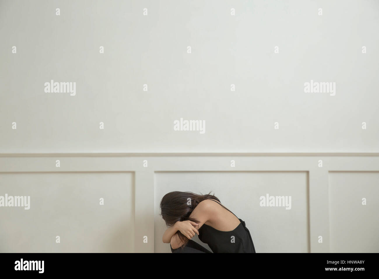 Young woman depressed Stock Photo - Alamy