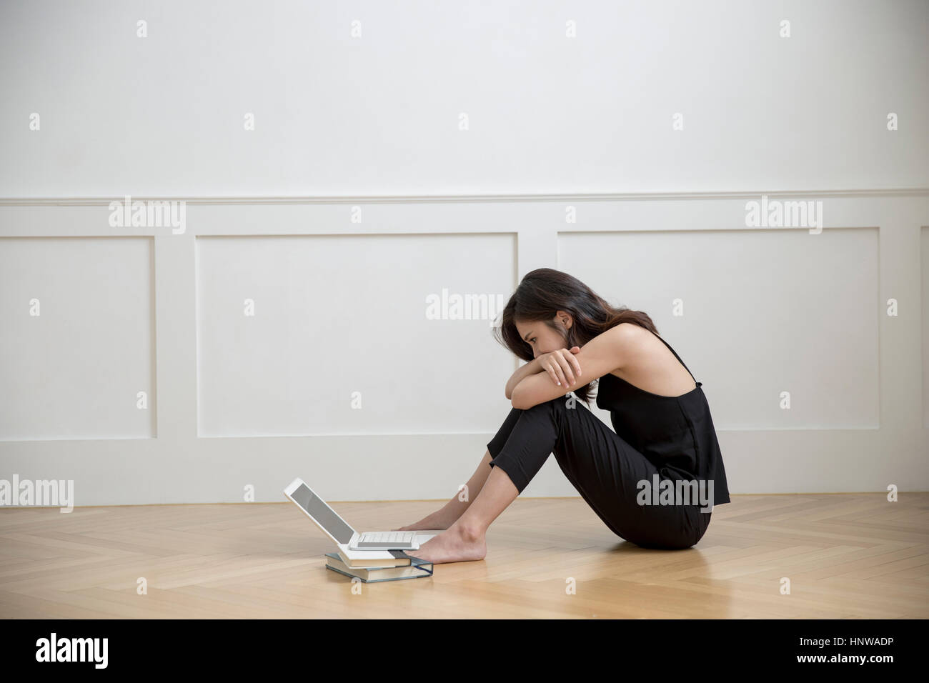 Young woman depressed Stock Photo - Alamy