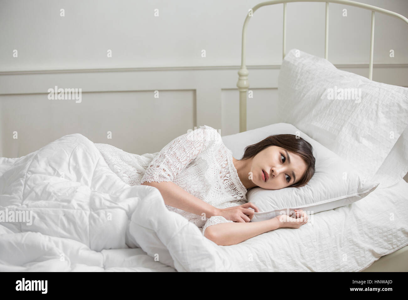 Tired bed not happy hi-res stock photography and images - Alamy