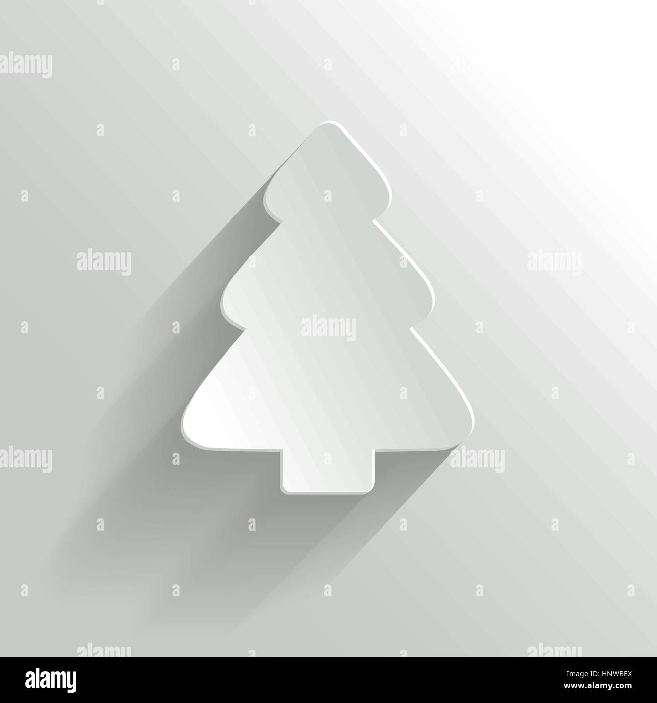 Creative White Christmas Tree. Vector Illustration Stock Vector Image ...