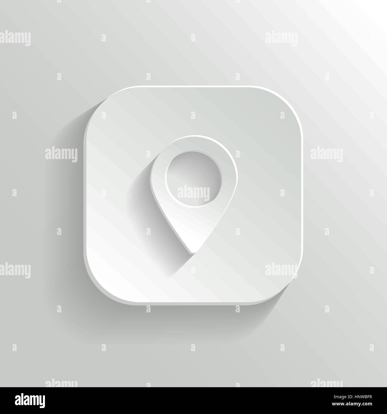 Location icon white hi-res stock photography and images - Alamy