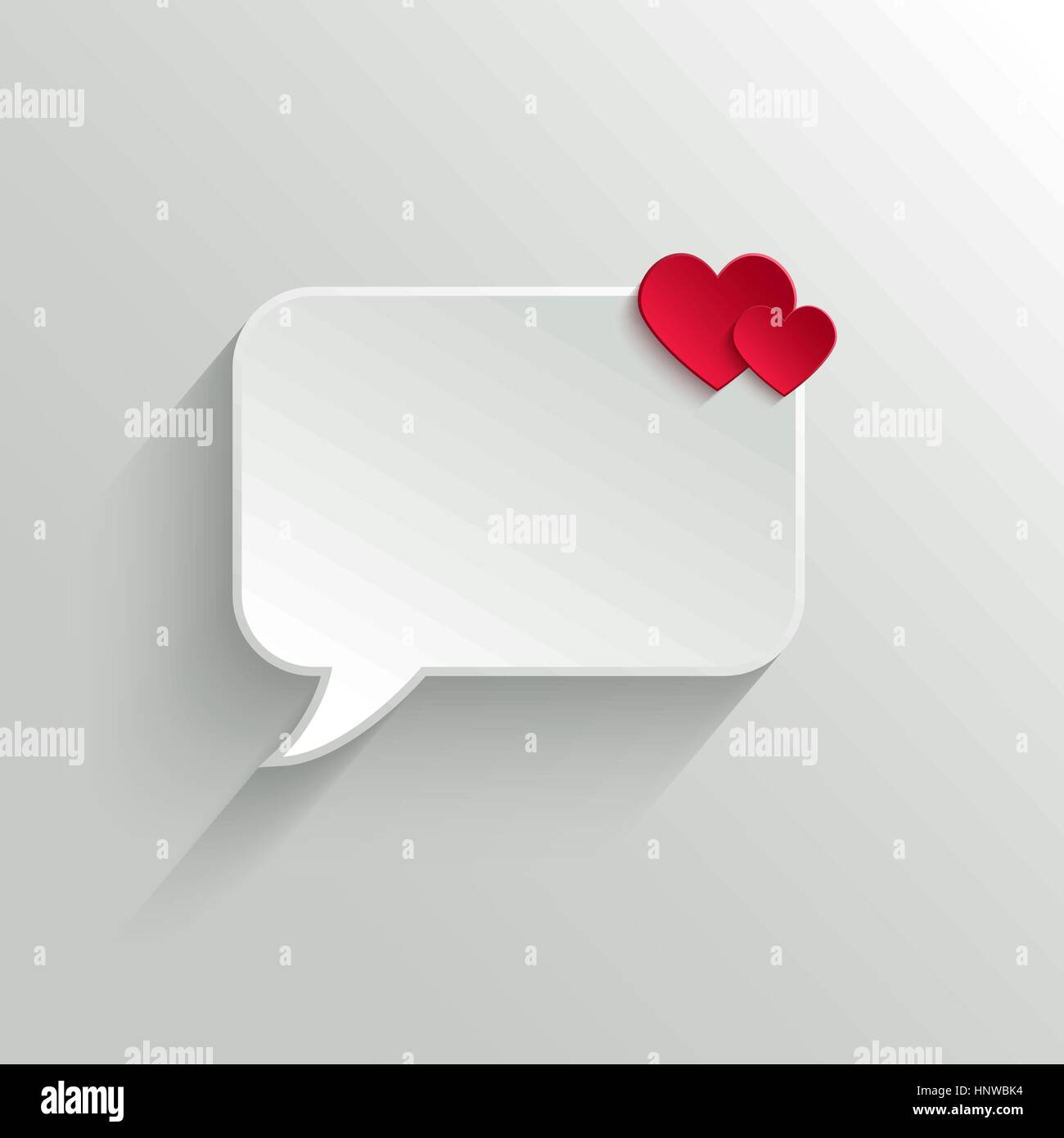 Love valentine speech bubble hi-res stock photography and images - Alamy
