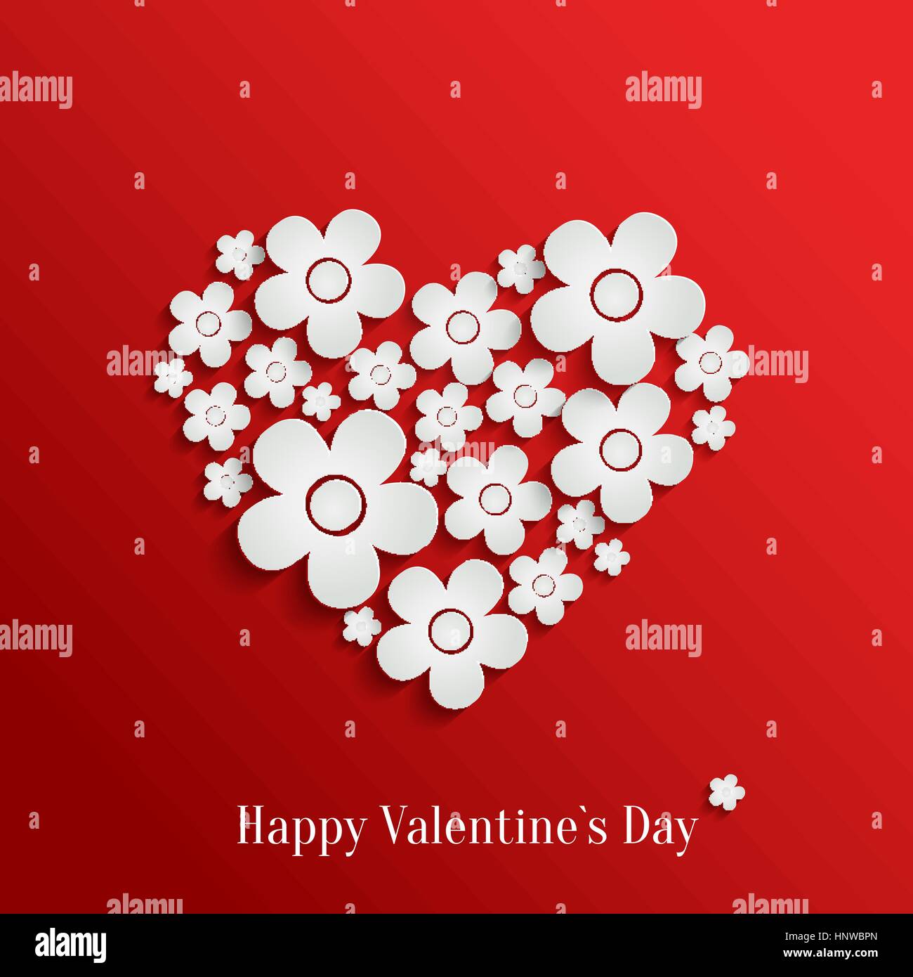 Cute floral background heart Stock Vector Images - Alamy