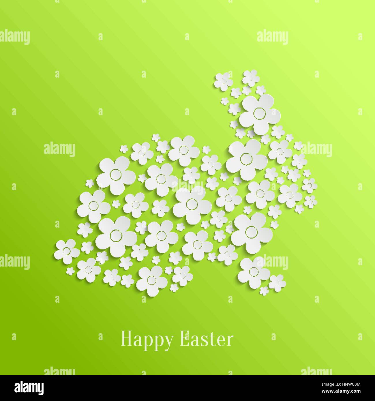 Beautiful easter bunny Stock Vector Images - Alamy