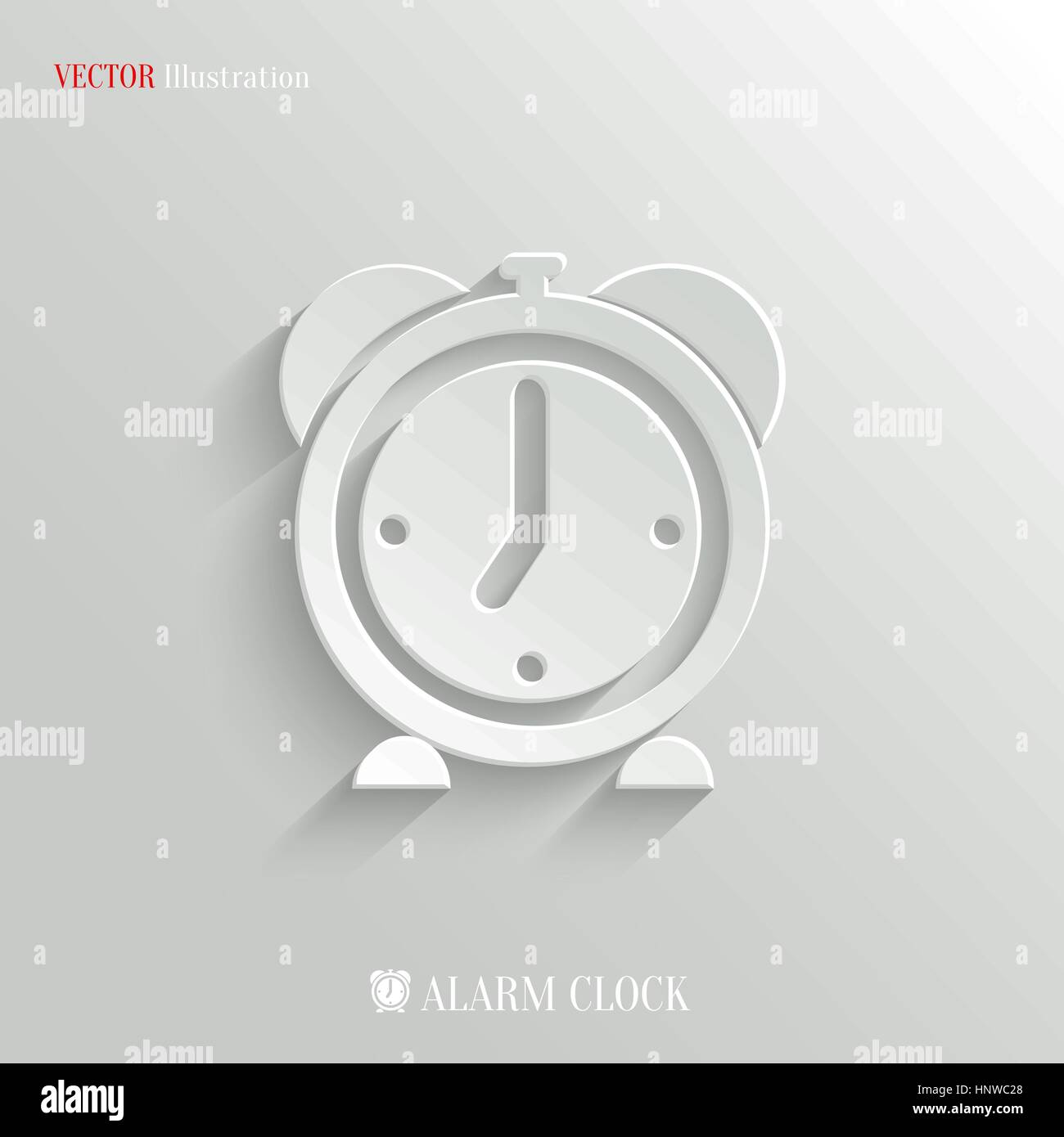 Alarm clock icon - vector web illustration, easy paste to any ...