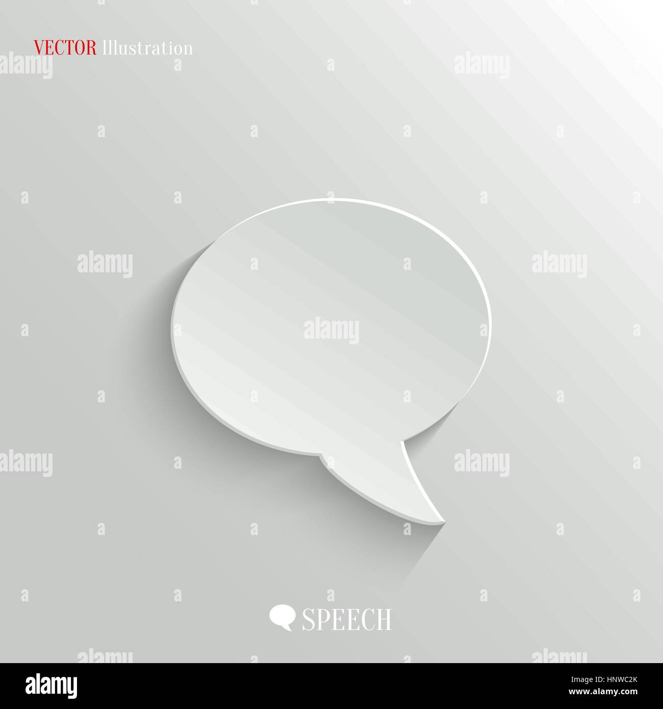 Speech icon - vector web illustration, easy paste to any background ...