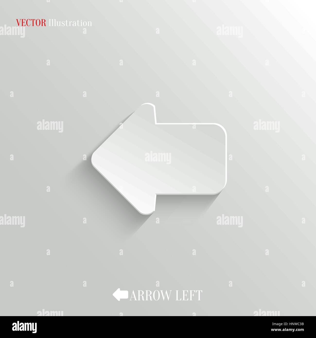 Arrow left icon - vector web illustration, easy paste to any background ...