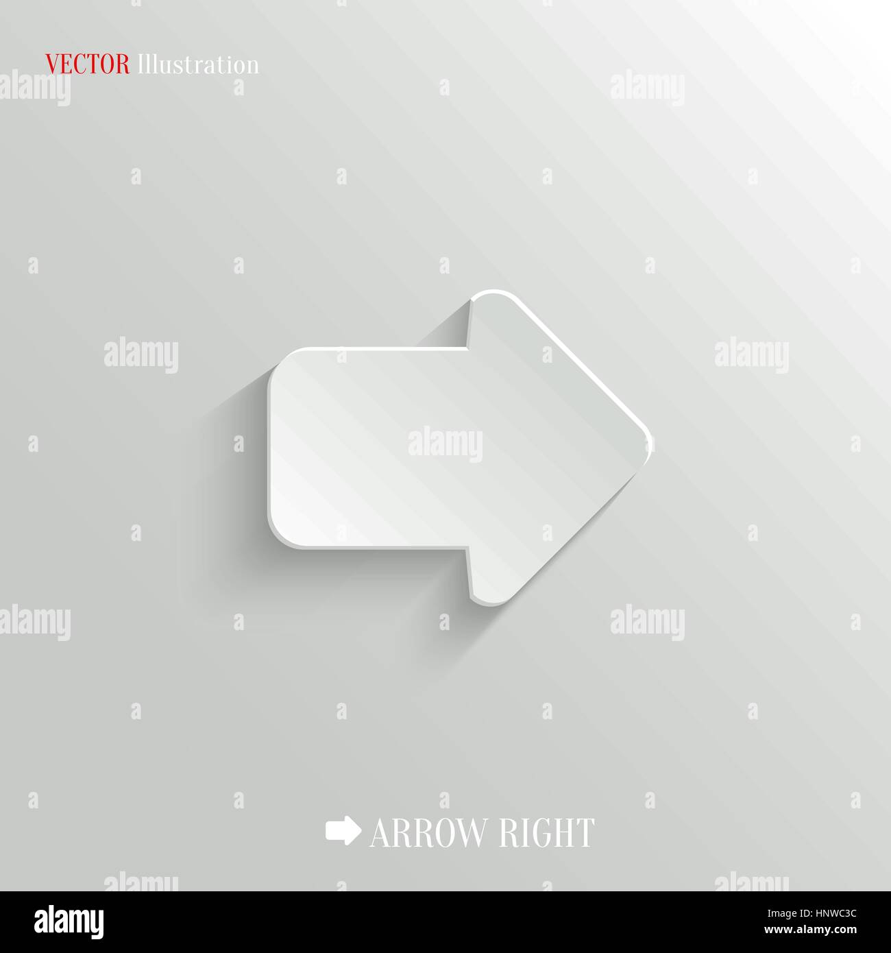 Arrow right icon - vector web illustration, easy paste to any ...