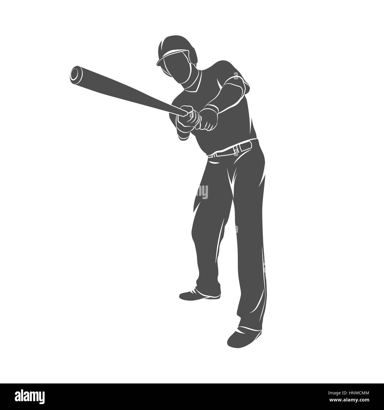 Baseball batter icon Black and White Stock Photos & Images - Alamy