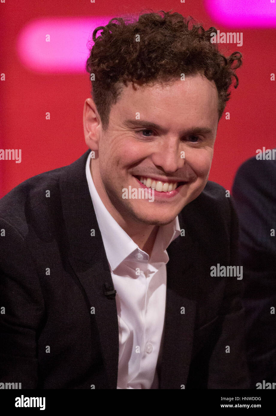 Joshua McGuire during filming of the Graham Norton Show at The London ...