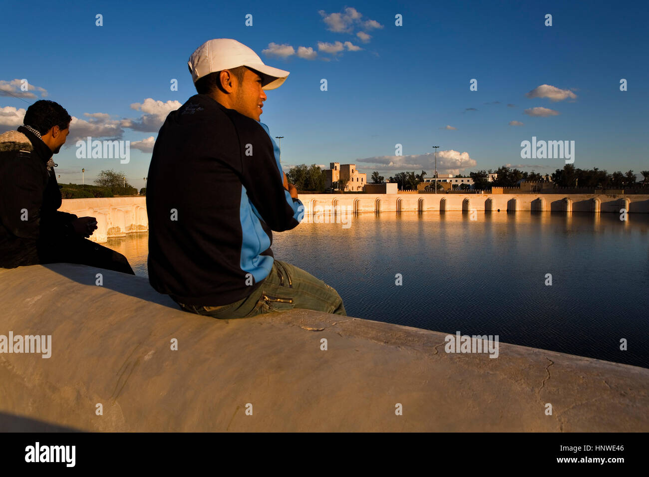 Tunez: Kairouan. Large water reservoir built by the Aghlabids Stock ...