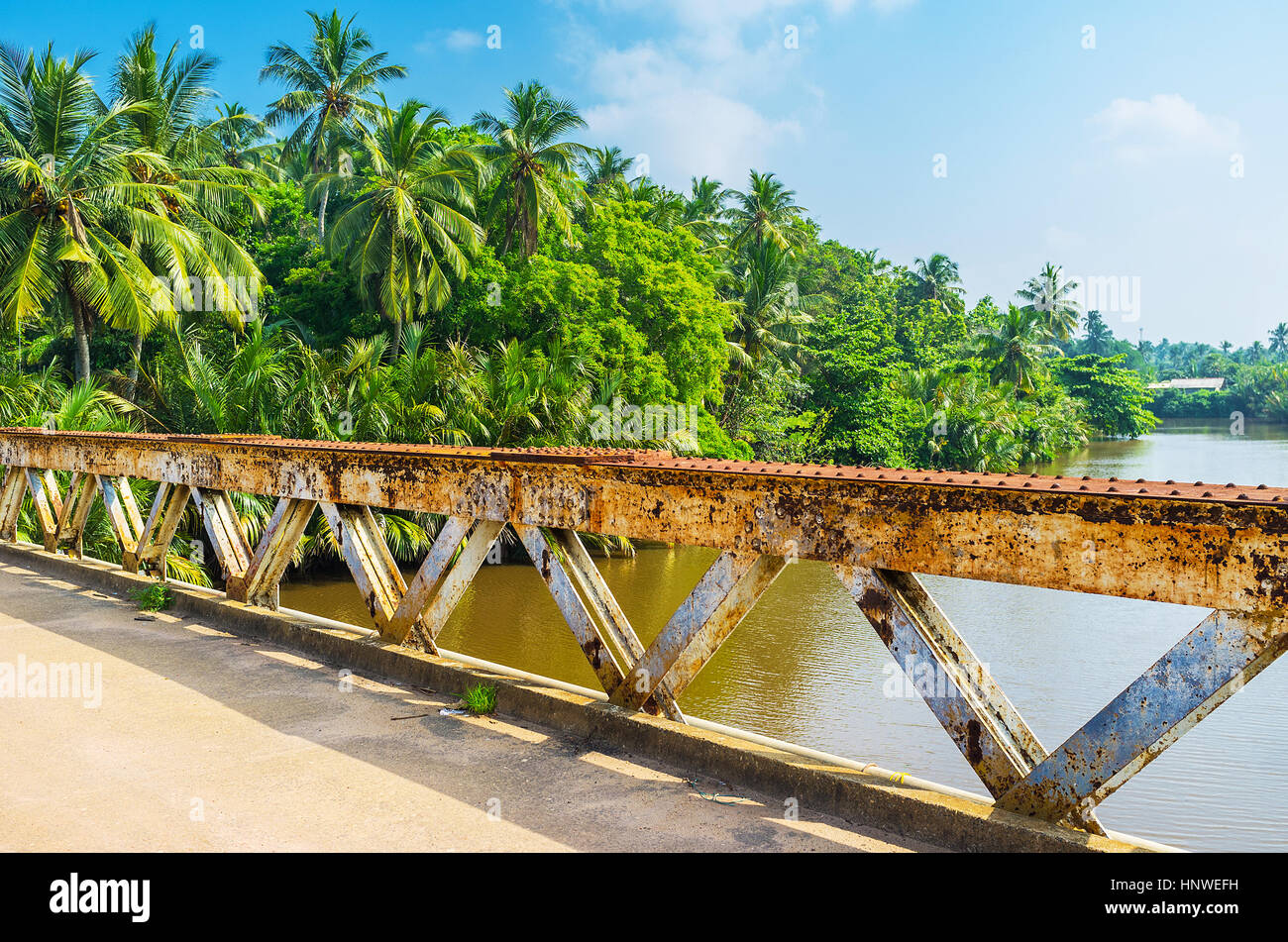 The bridge on Gin Oya river is the perfect viewpoint, overlooking the ...