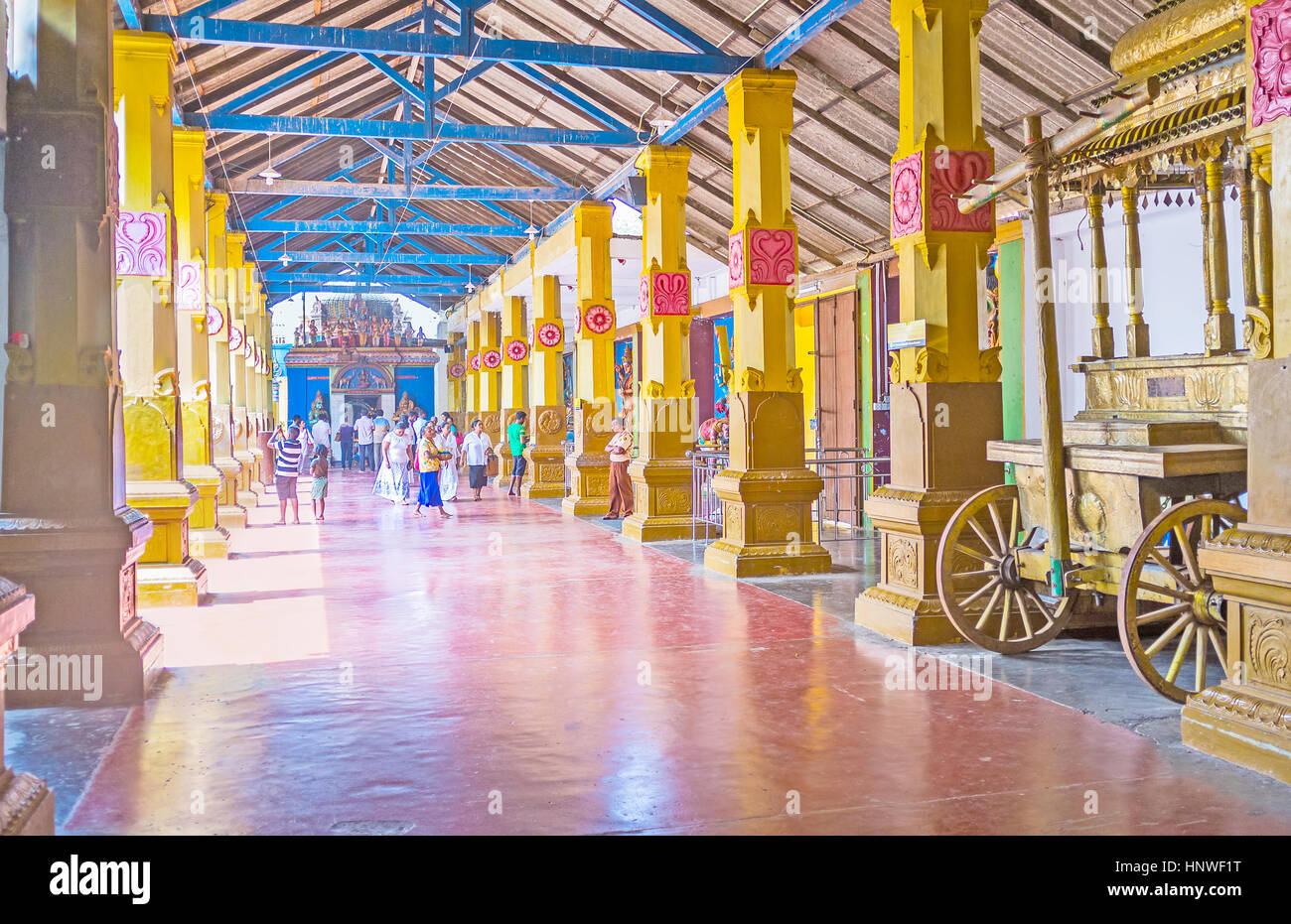 MUNNESWARAM, SRI LANKA - NOVEMBER 25, 2016: The Munneswaram Kovil ...