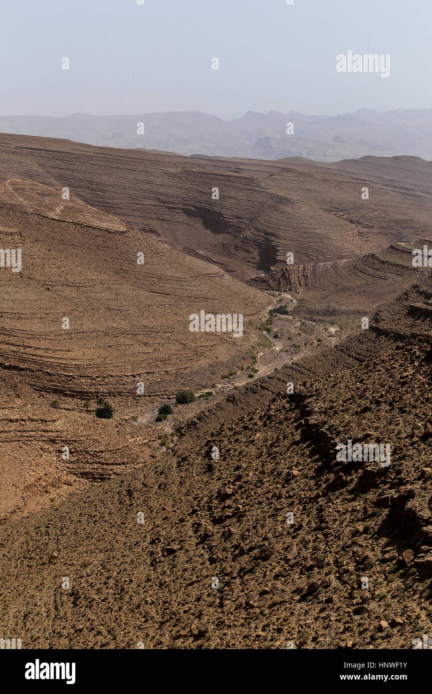 Landscape of Moroccan desert. Sahara on the border with Algeria Stock ...