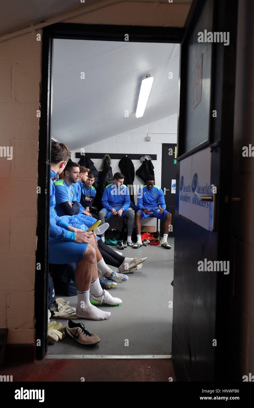 Changing room ahead training session gander green lane hi-res stock ...
