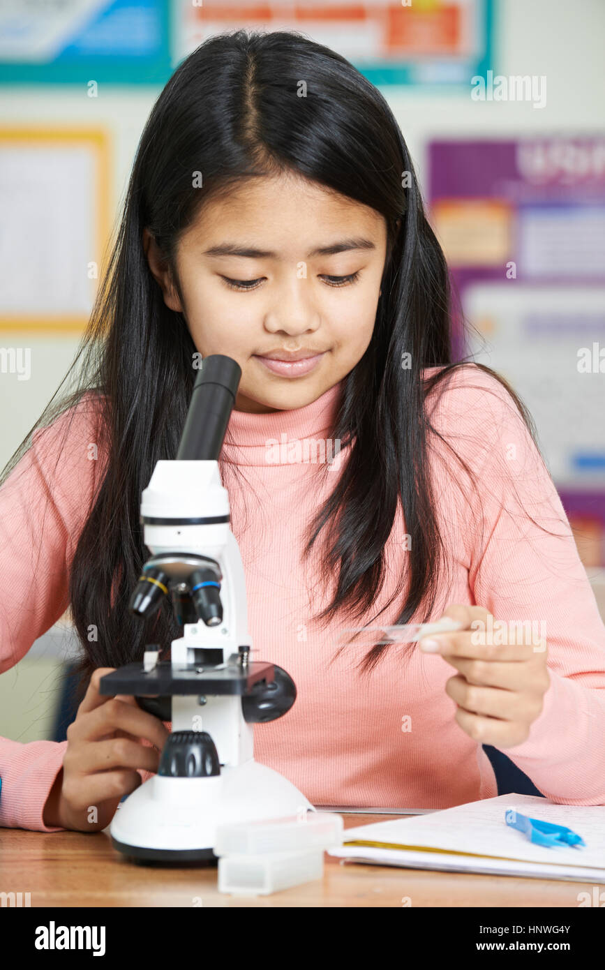 Student microscope hi-res stock photography and images - Alamy
