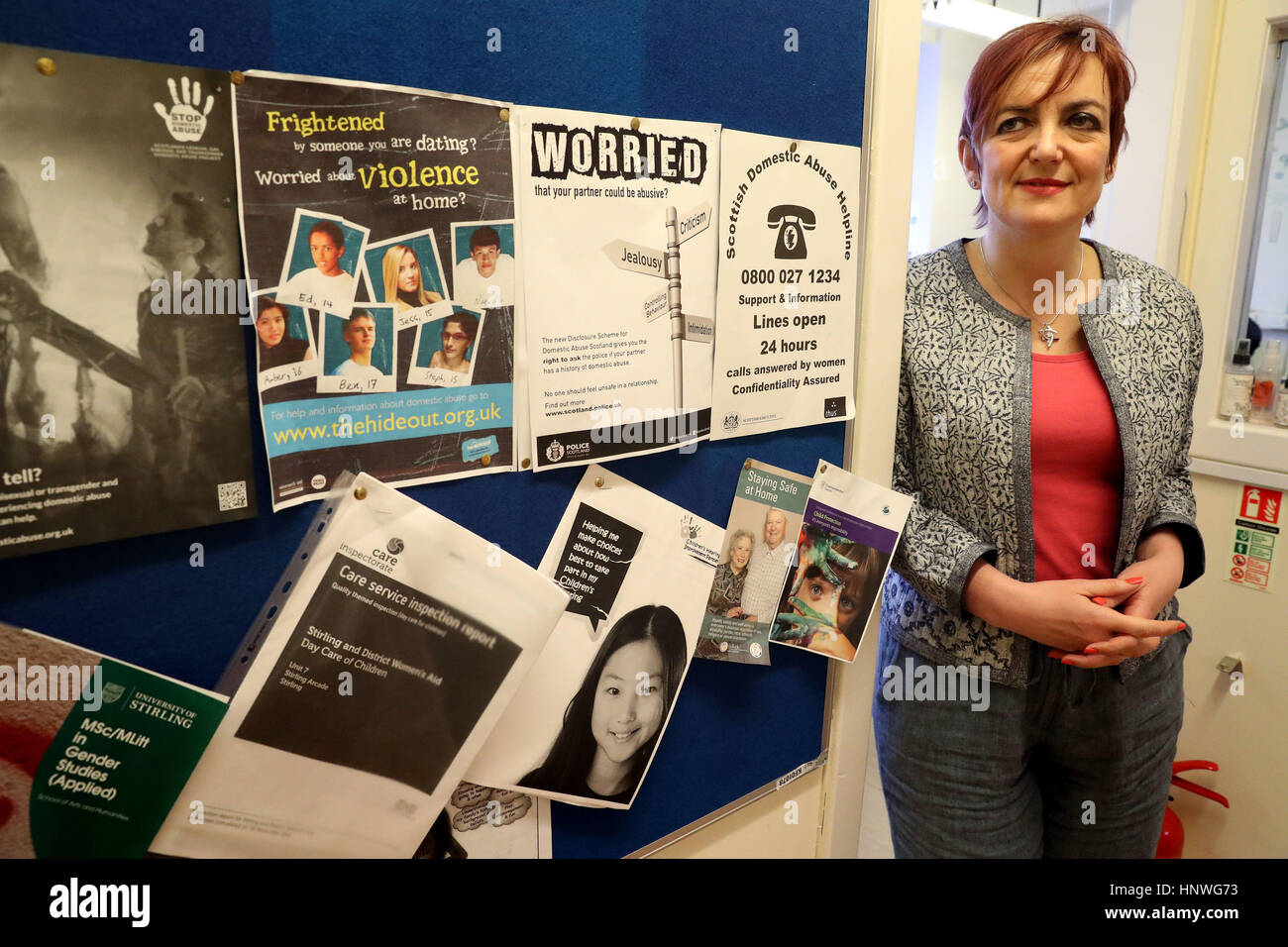 Equalities Secretary Angela Constance during a visit to Stirling and ...