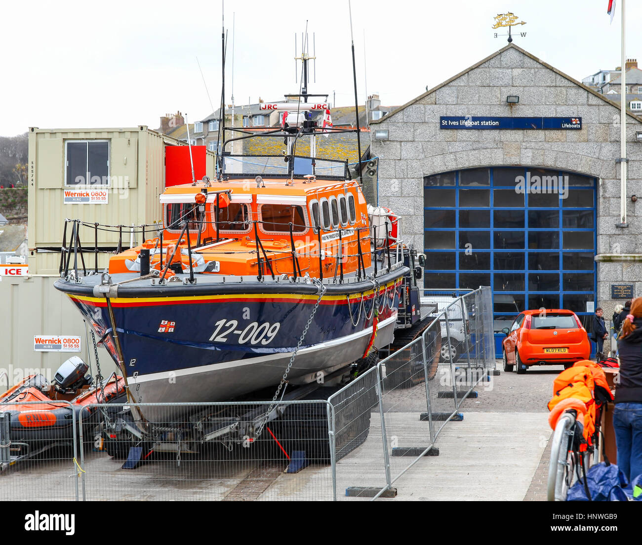 The Lifeboat at St. Ives, Cornwall, England, UK Stock Photo - Alamy