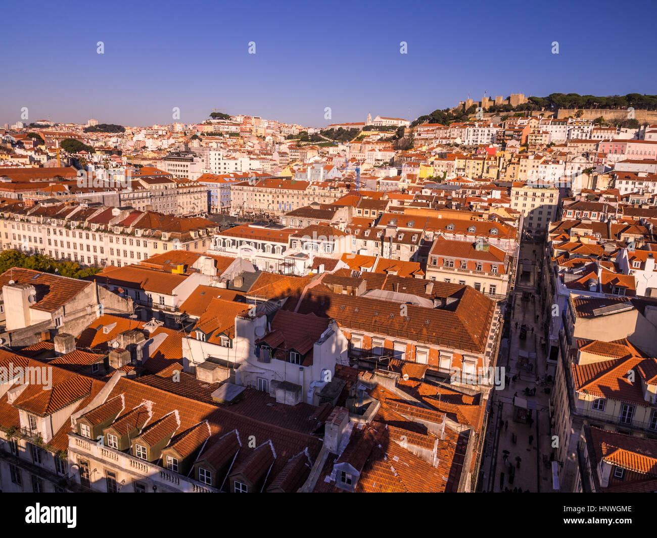 Lisbon top view hi-res stock photography and images - Alamy
