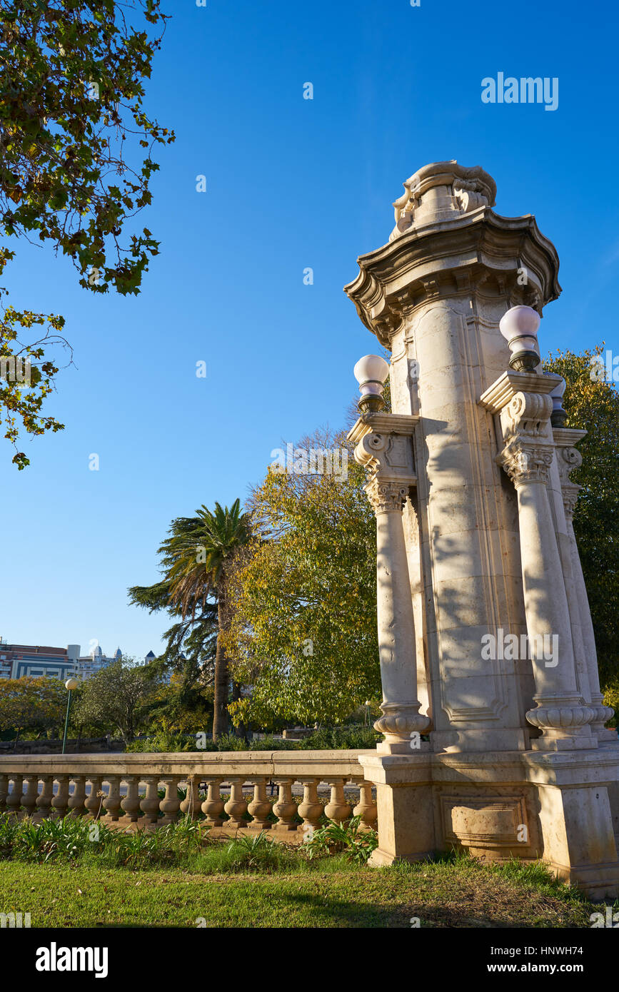 Alameda Albereda column in Valencia of Spain Stock Photo - Alamy