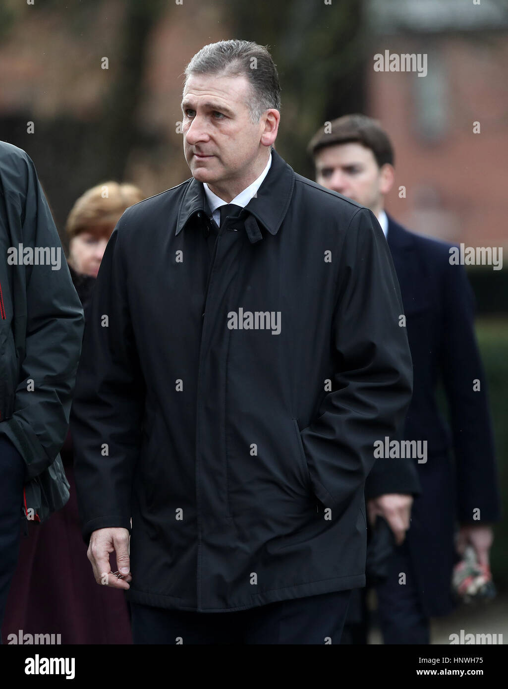 Mark Falco former Tottenham, Watford and QPR player during the funeral ...