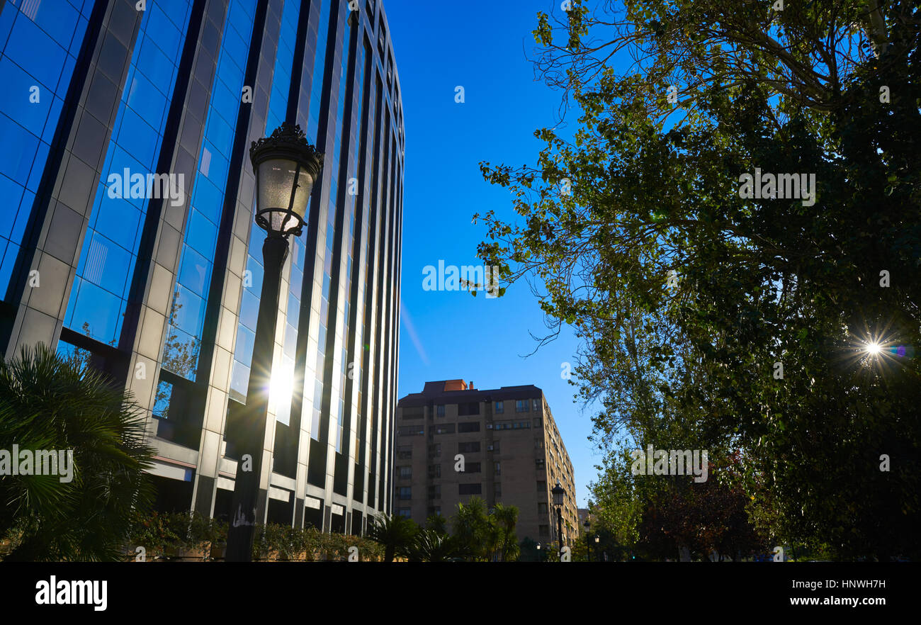 Aragon avenue in Valencia modern buildings at Spain Stock Photo - Alamy