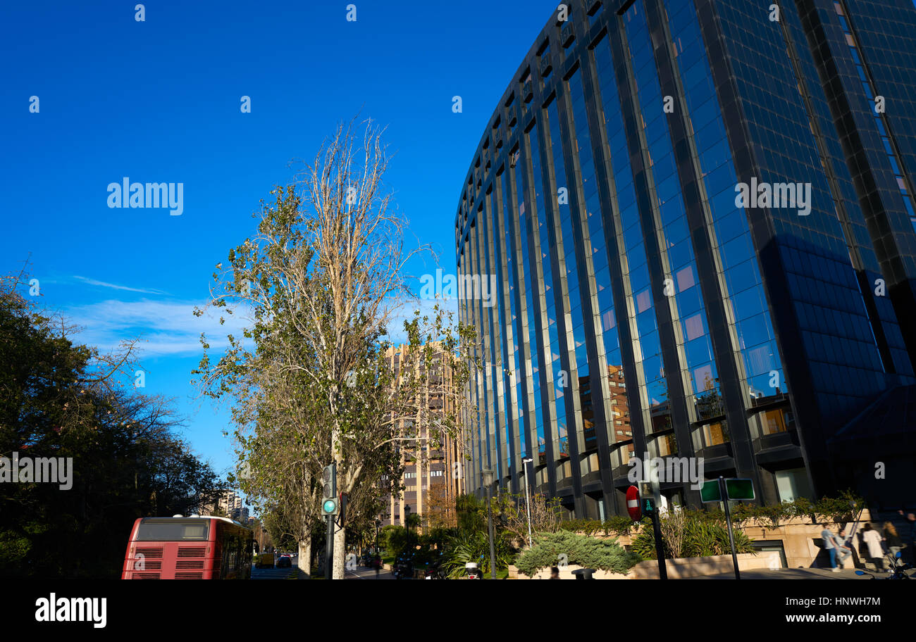 Aragon avenue in Valencia modern buildings at Spain Stock Photo - Alamy