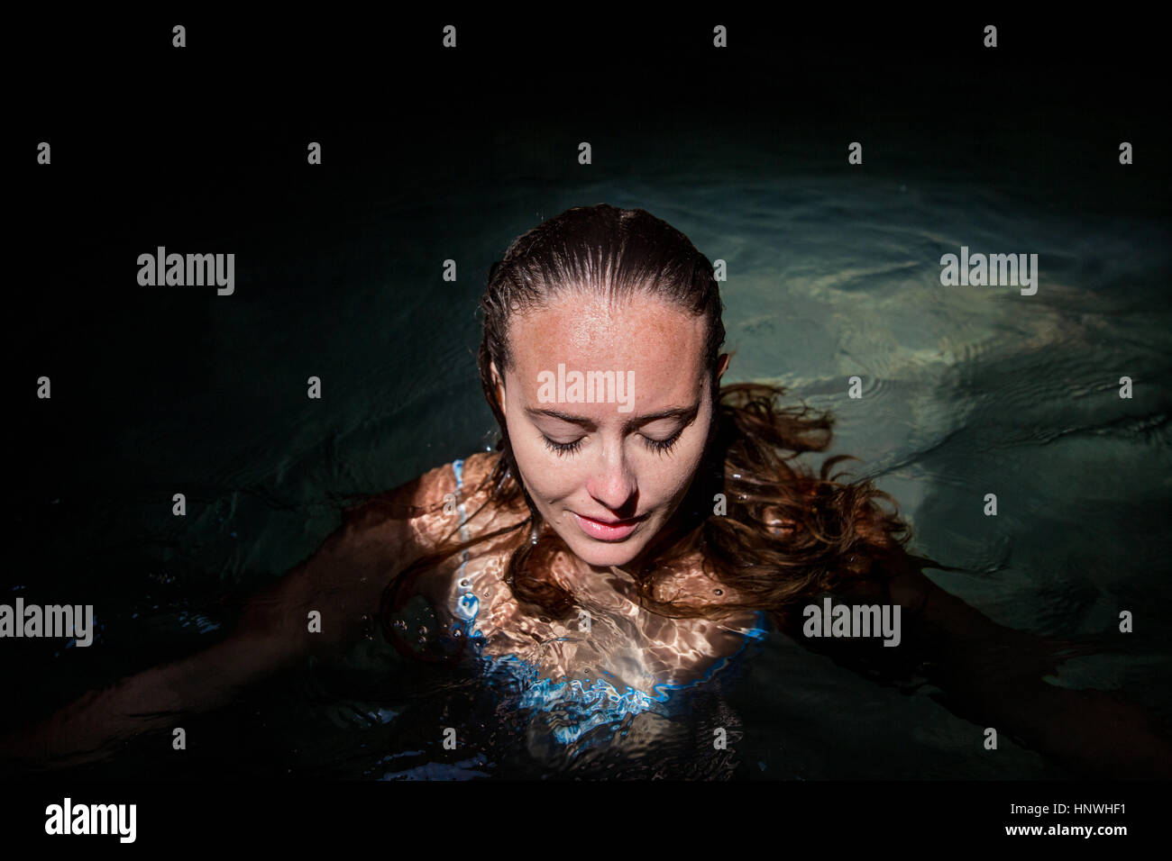 Woman in water hi-res stock photography and images - Alamy