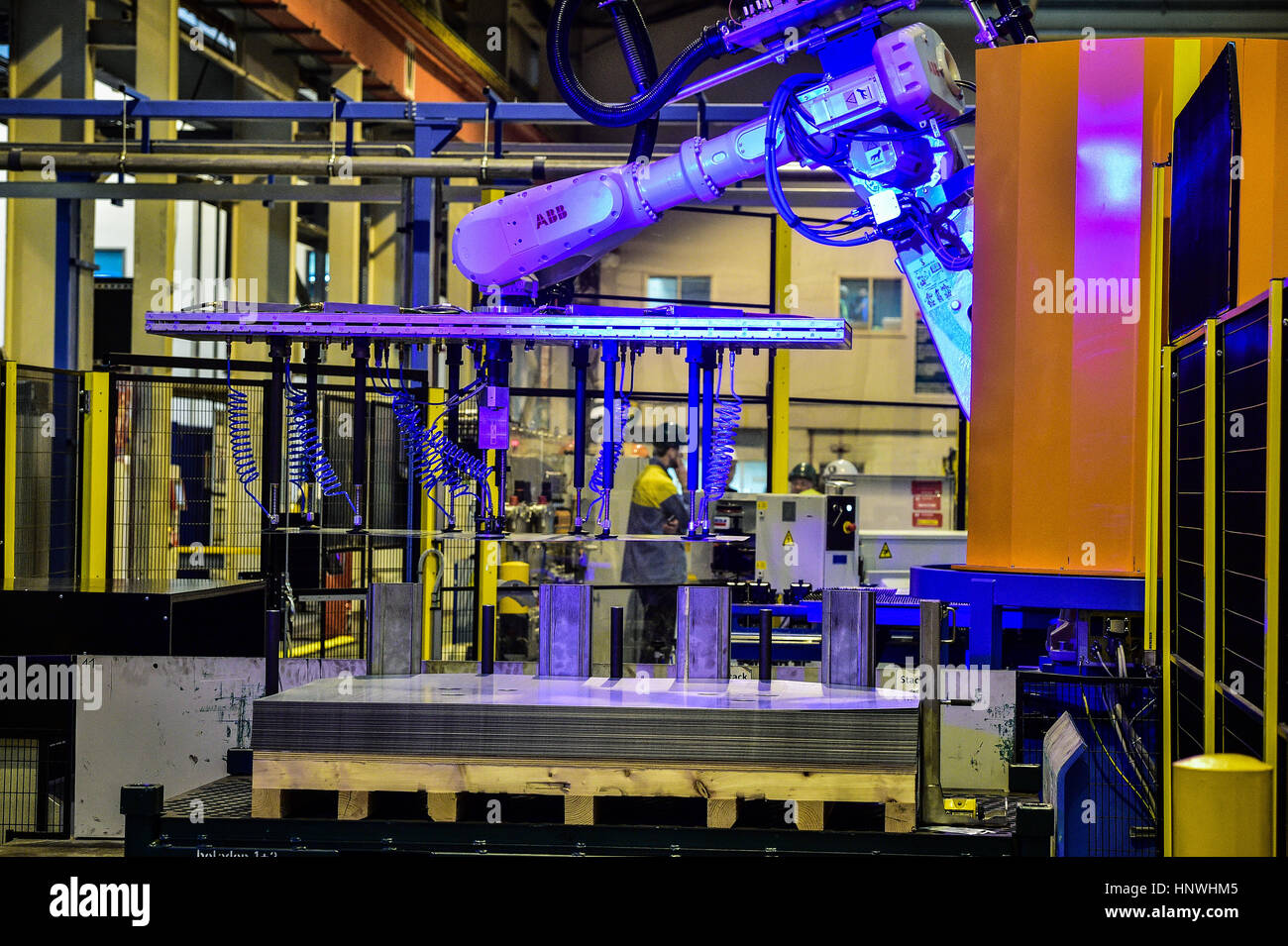 A Wisco Lasertechnik robotic automated production line at the ...