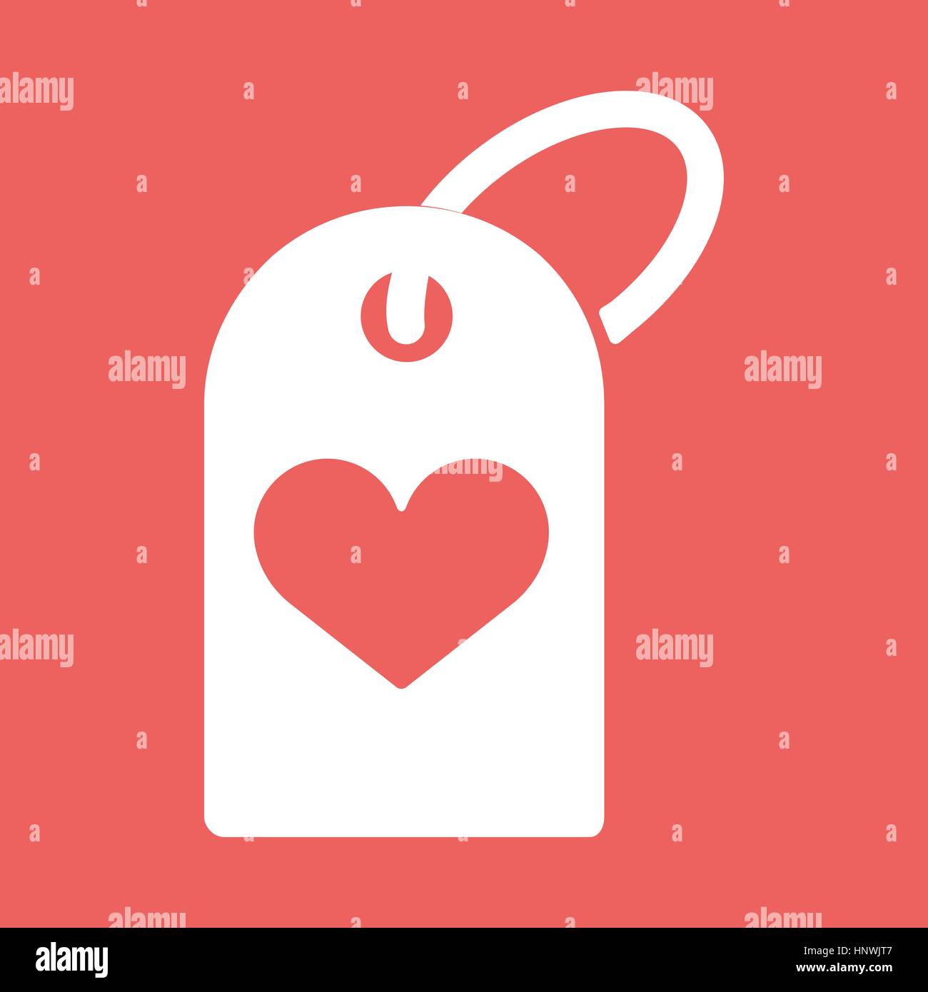 Heart icon with a shopping label. Flat vector illustration EPS10 Stock ...