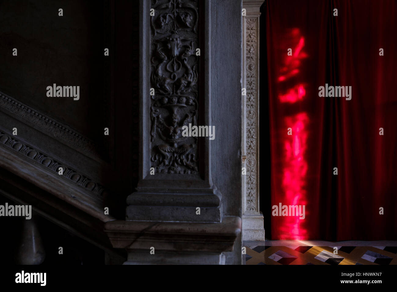 Velvet curtain hi-res stock photography and images - Alamy