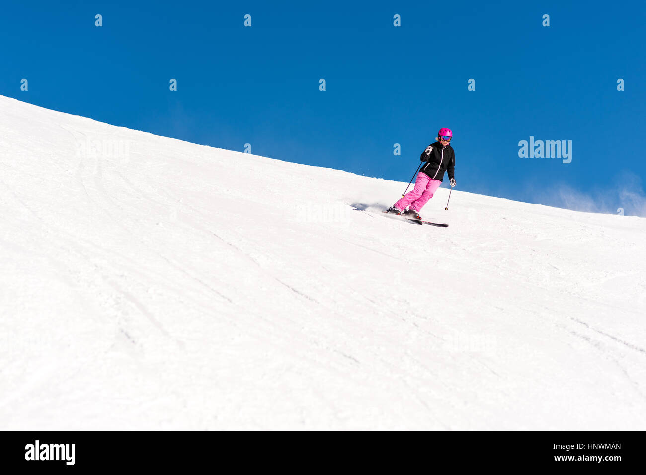Powder snow skier hi-res stock photography and images - Alamy