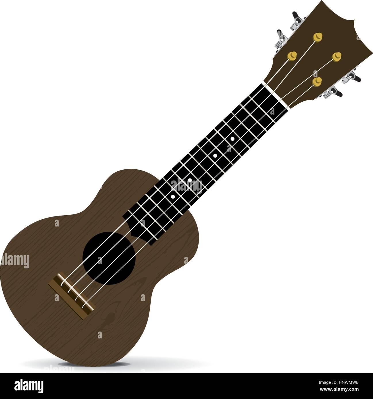 Ukulele Vector Illustration On White Backgroiund Stock Vector Image