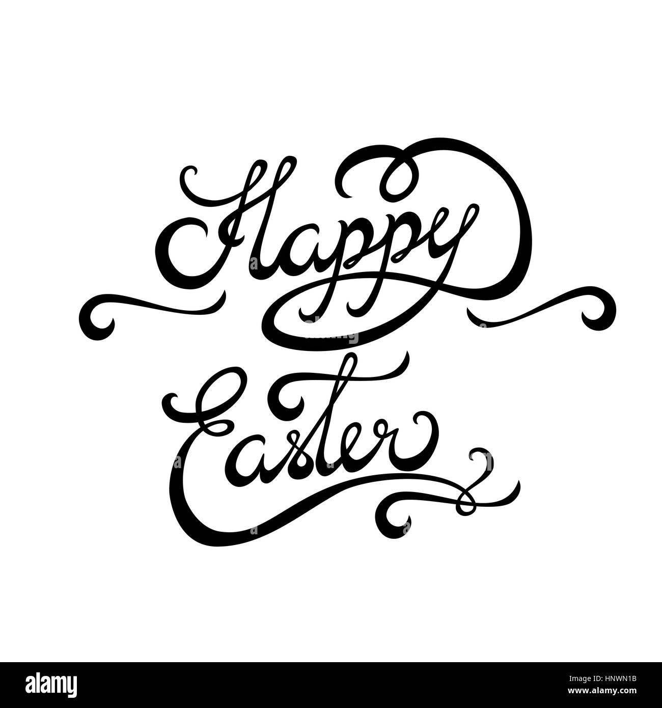 Happy easter Black and White Stock Photos & Images - Alamy