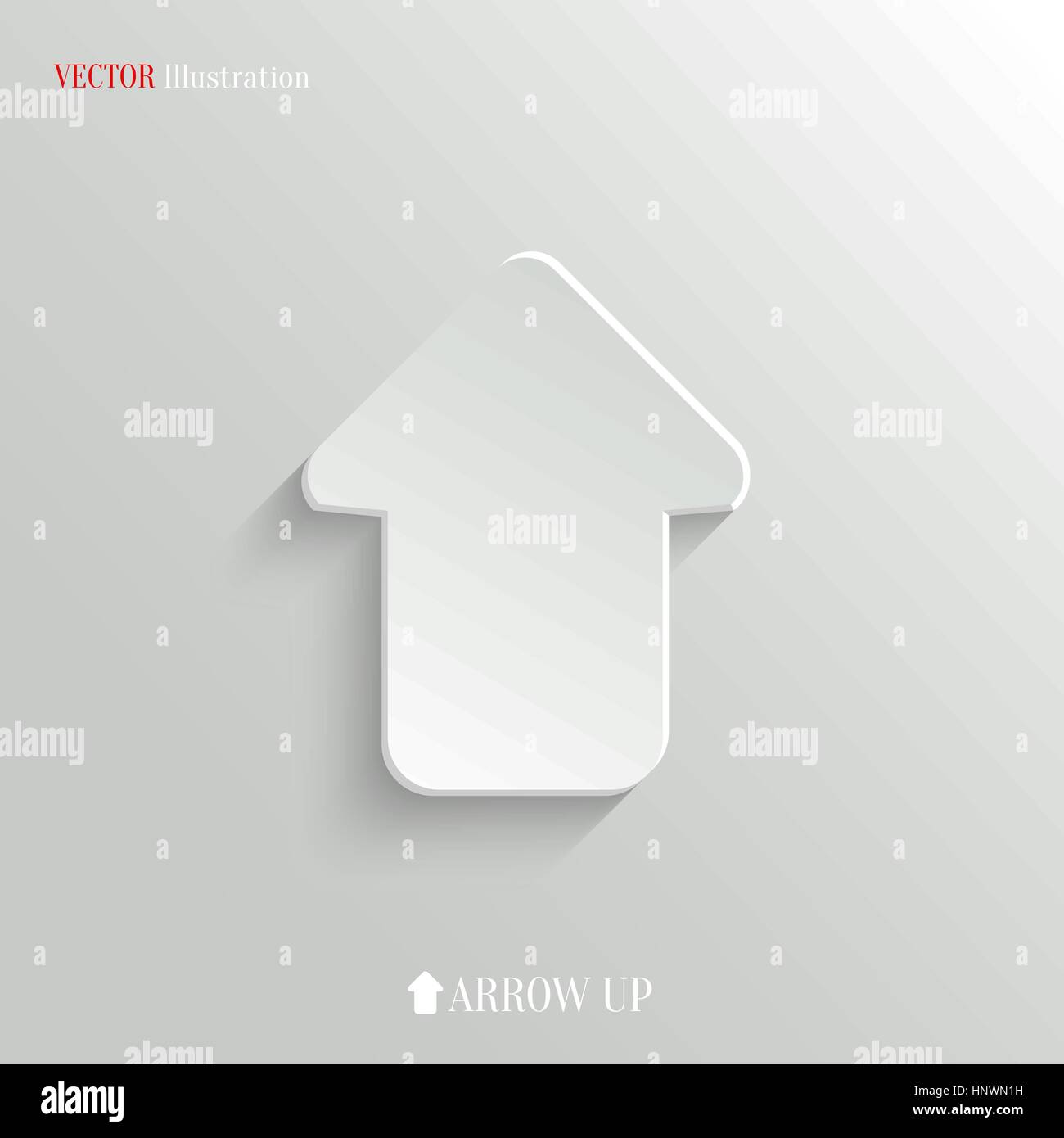 Up arrow icon - vector web illustration, easy paste to any background ...