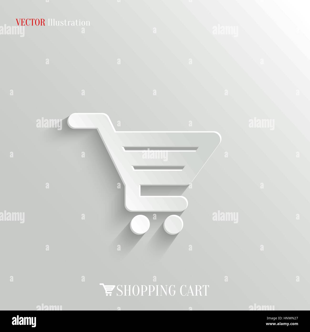 Shopping cart icon - vector web illustration, easy paste to any ...