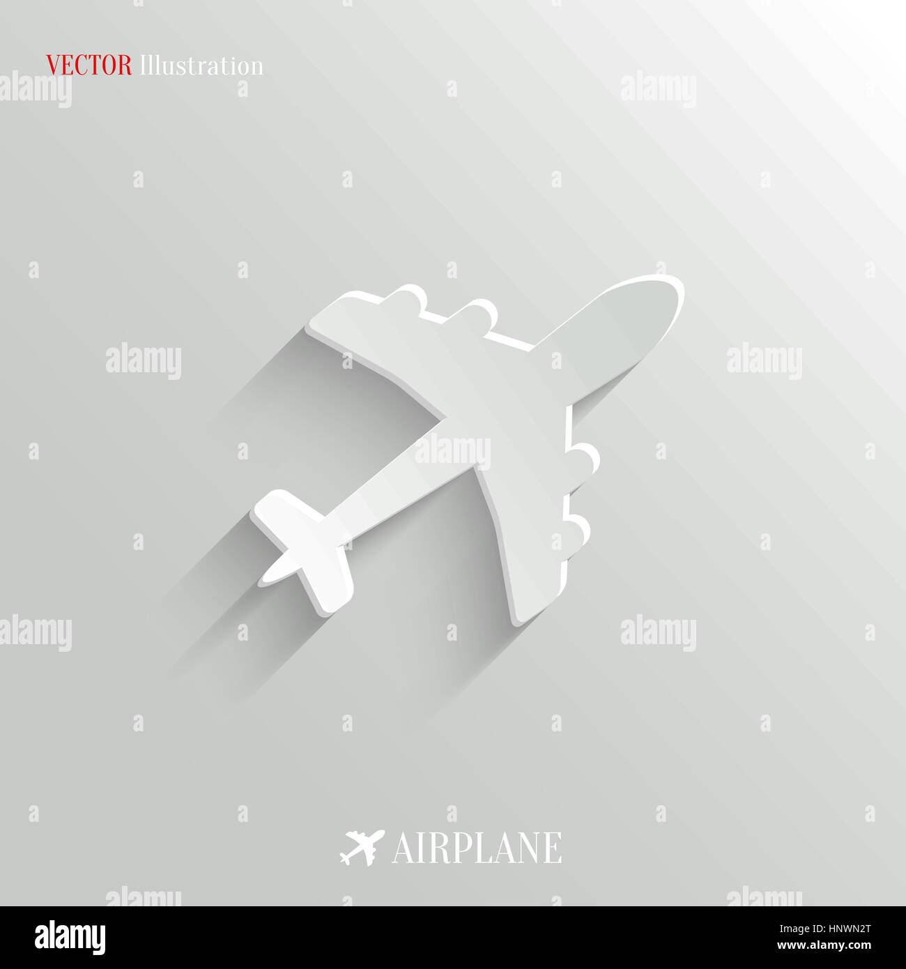 Airplane icon - vector web illustration, easy paste to any background ...
