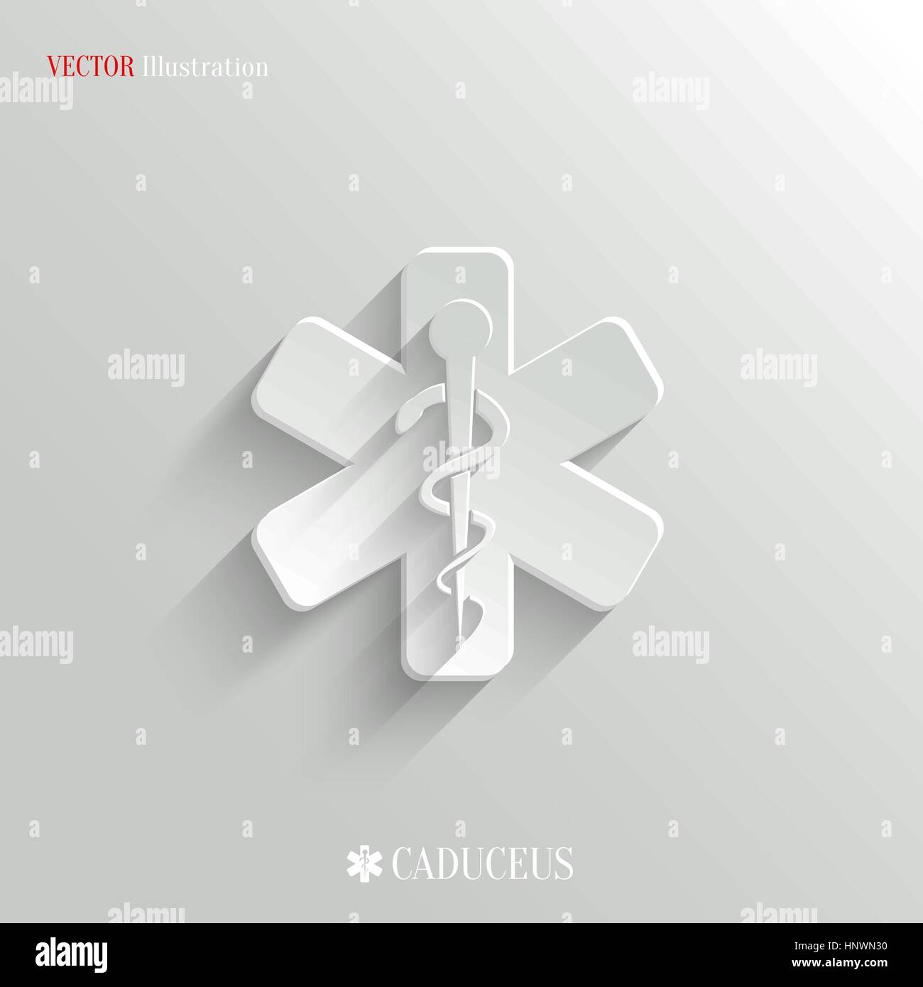 Caduceus Medical Symbol Vector Web Icon Easy Paste To Any Background