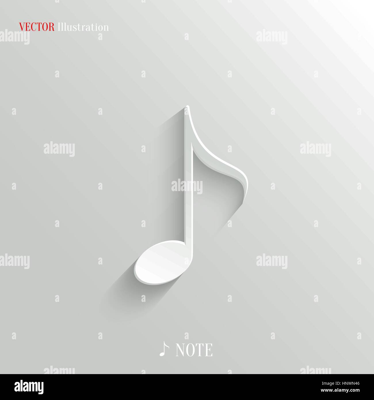 Note icon - vector web illustration, easy paste to any background Stock ...